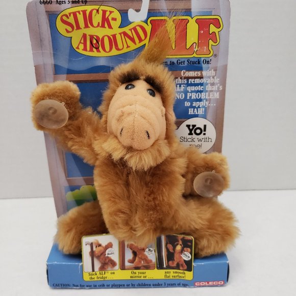 Coleco | Toys | New In Package Stickaround Alf Alien Coleco 988 Rare 8s ...